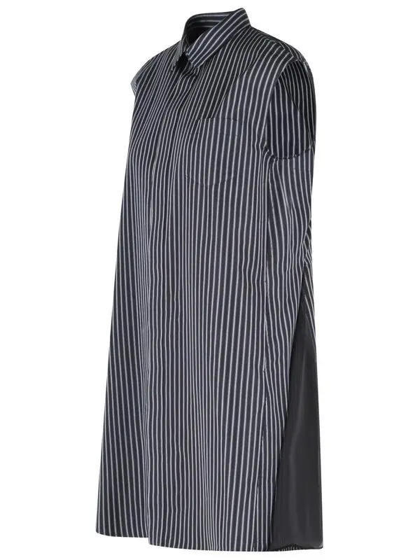 Sacai Navy Cotton Blend Dress