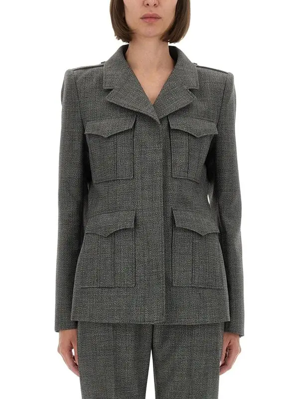 Alexander McQueen Wool Jacket - Gray