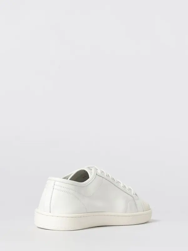 Saint Laurent Leather Sneakers - White