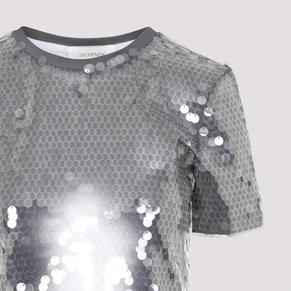 Sportmax Kibbutz Sequined T-shirt - Gray