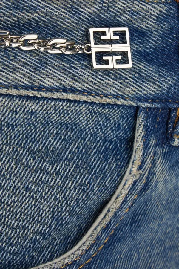 Givenchy Straight Leg Jeans - Multicolor