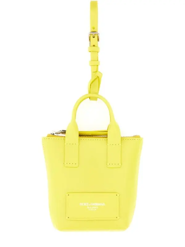 Dolce & Gabbana Leather Minibag Charm - Yellow