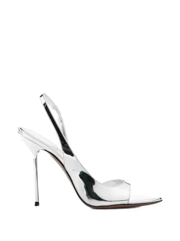 Paris Texas Metallic Slingback Sandals