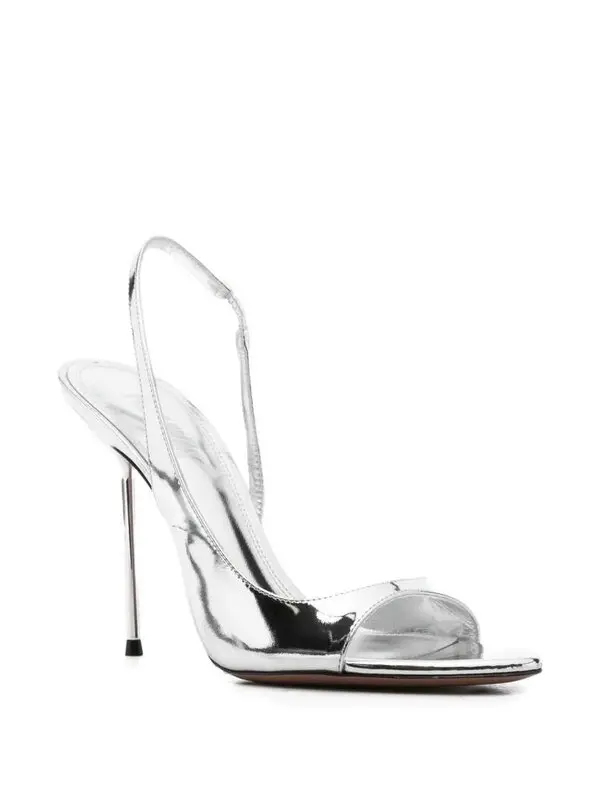 Paris Texas Metallic Slingback Sandals