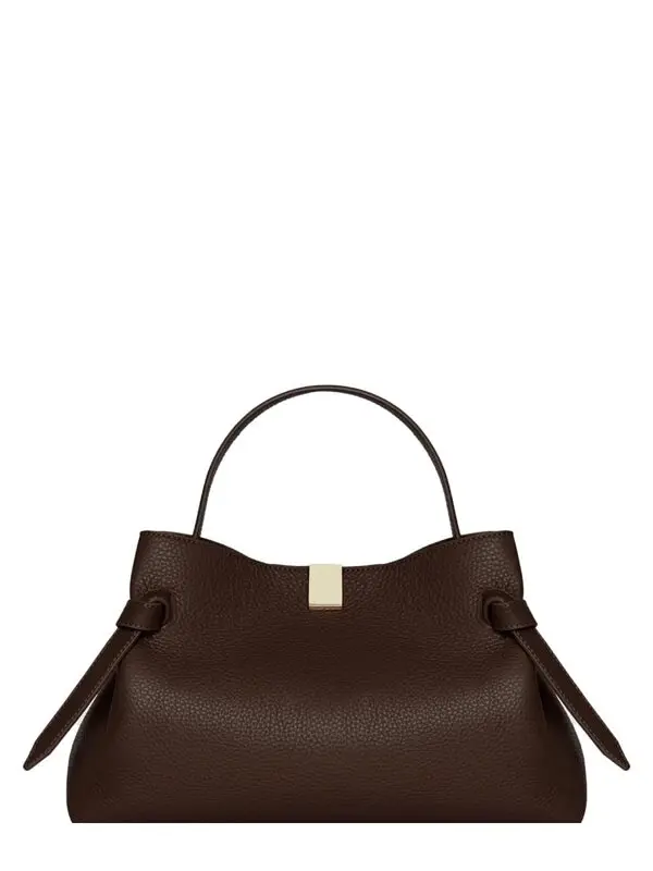 Yuzefi Gyoza Leather Handbag - Brown