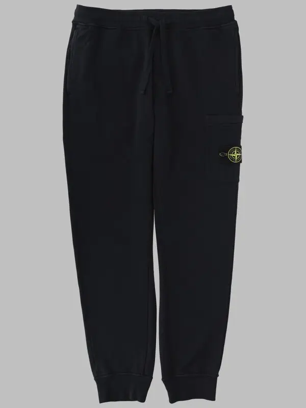Stone Island Pantalone Jogger In Felpa - Blue