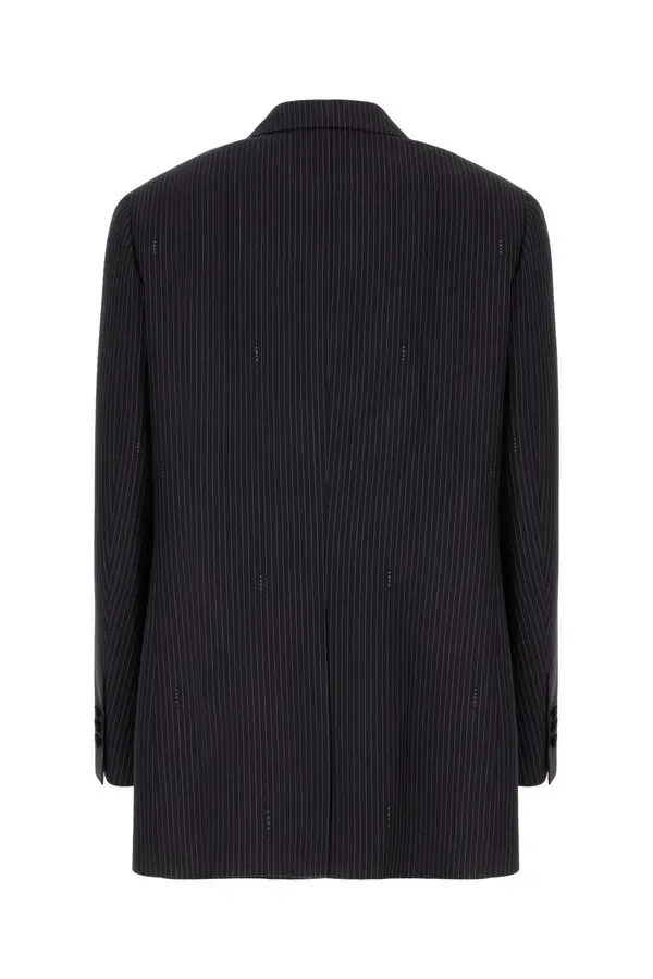 Fendi Pinstripe Tailored Double-breasted Blazer - Multicolor