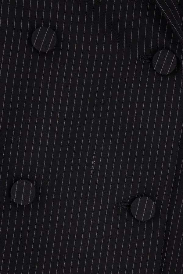 Fendi Pinstripe Tailored Double-breasted Blazer - Multicolor