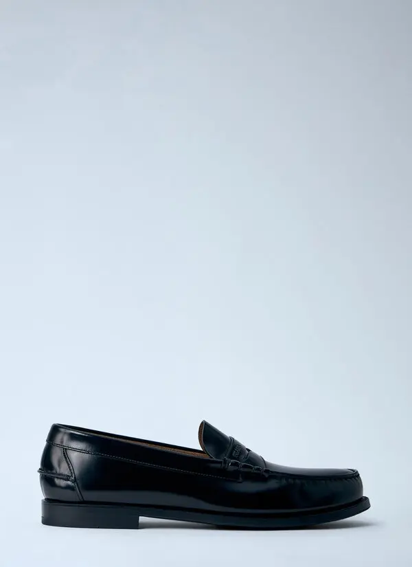 Prada Leather Loafers - Black