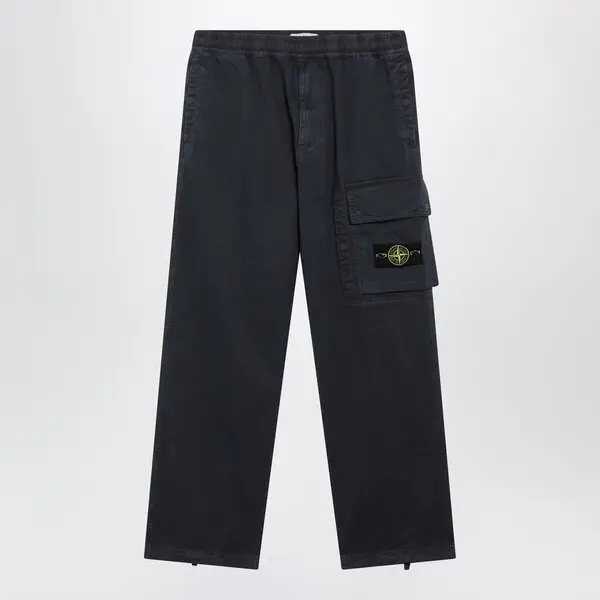 Stone Island Navy Cotton Jogger Pants