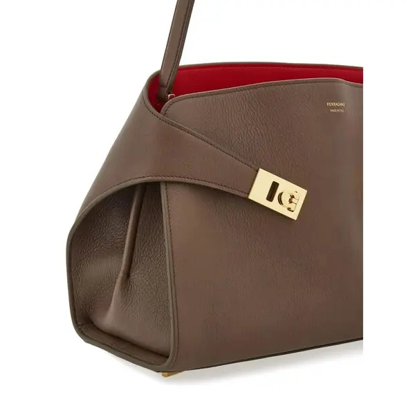FERRAGAMO Neutrals Shoulder Bags - Cream