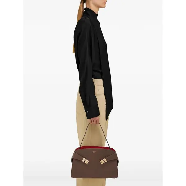 FERRAGAMO Neutrals Shoulder Bags - Cream