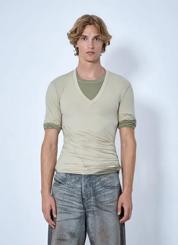 DIESEL® T-moody-plain Top - Cream