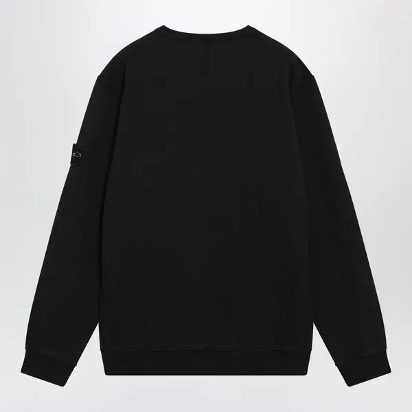 Stone Island Cotton Crewneck Sweatshirt - Black