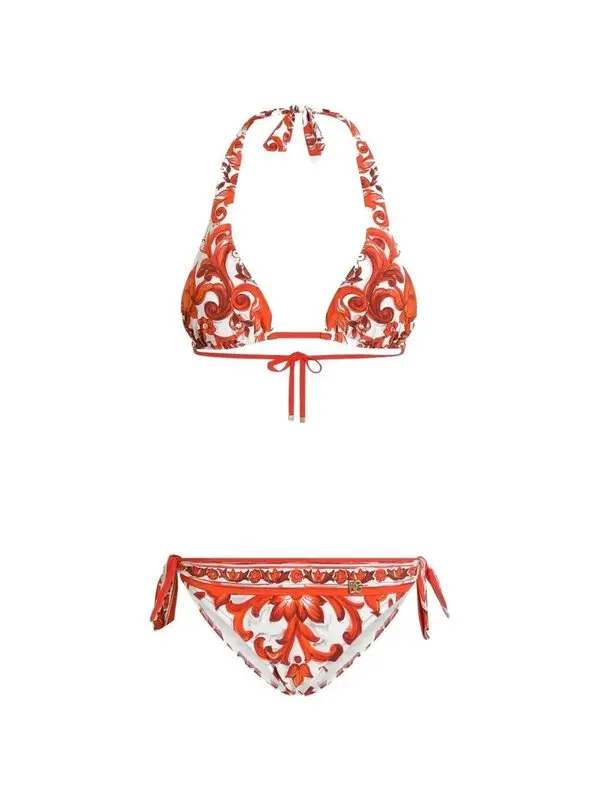Dolce & Gabbana Maiolica-print Bikini - Multicolor