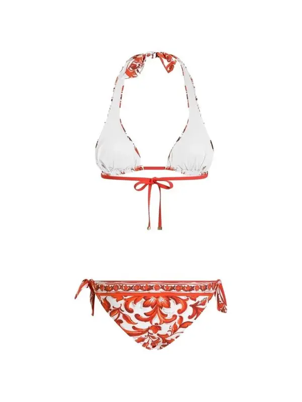 Dolce & Gabbana Maiolica-print Bikini - Multicolor