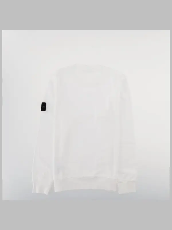 Stone Island Logo Patch Sweatshirt - White