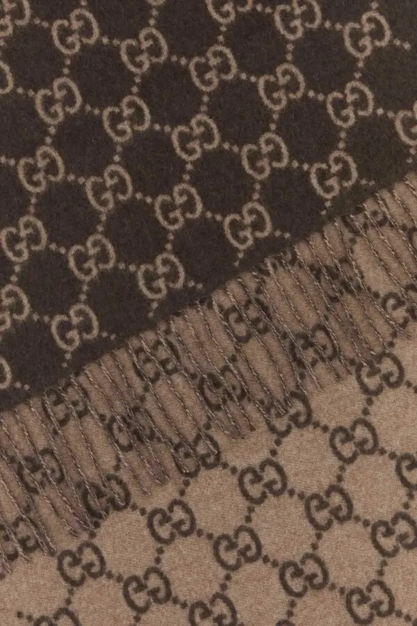 Gucci Embroidered Cashmere Scarf