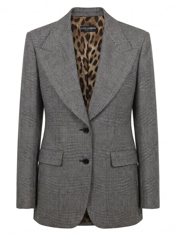 Dolce & Gabbana Single-breasted Wool Blazer - Multicolor