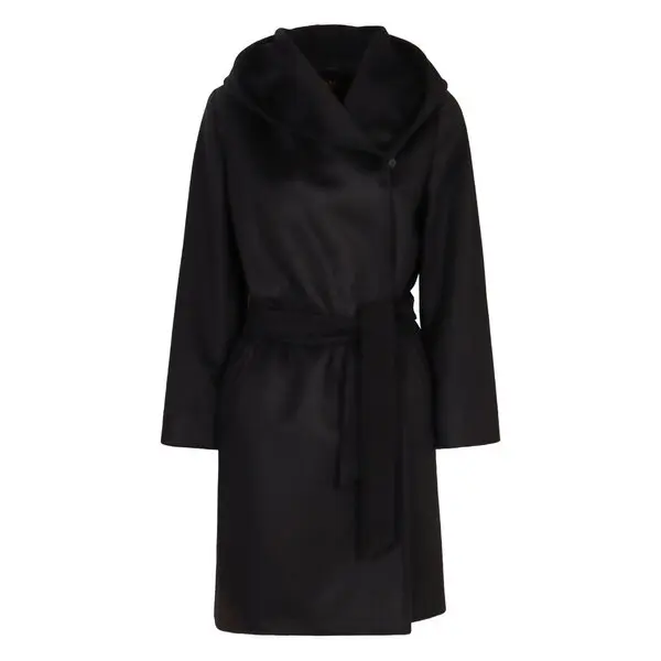 Max Mara Coats Single Breasted Coats - Black