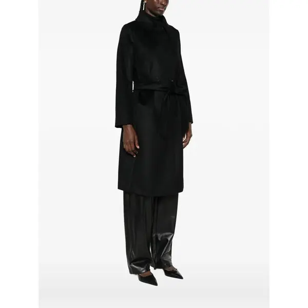 Max Mara Coats Single Breasted Coats - Black