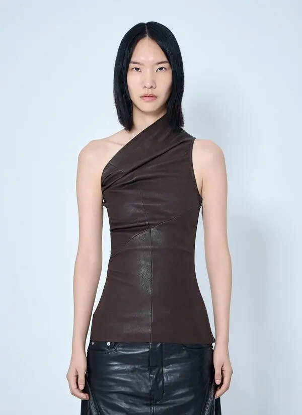 Rick Owens Athena One-shoulder Tank Top