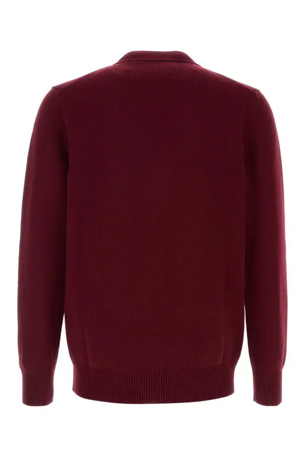Gucci Burgundy Wool Blend Cardigan