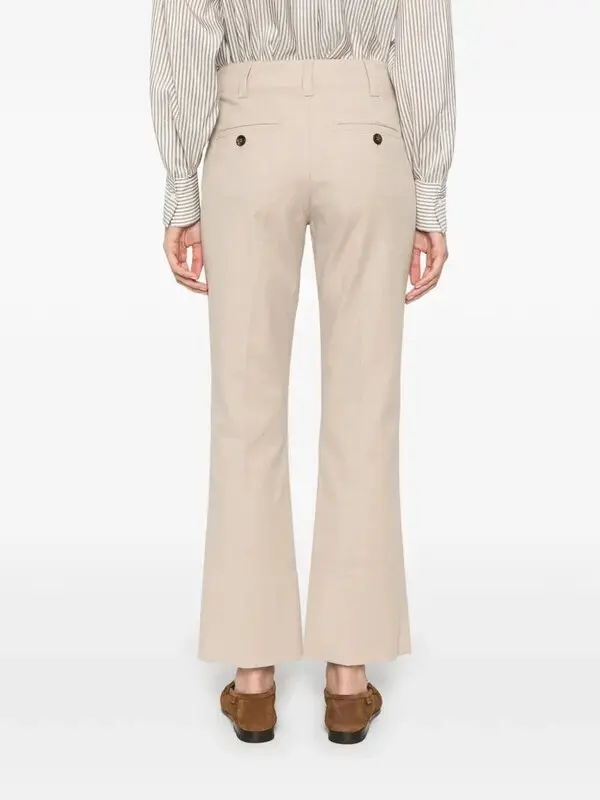 Brunello Cucinelli Cotton & Linen Trousers - Multicolor