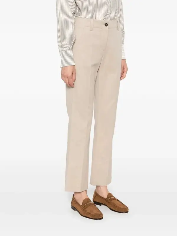 Brunello Cucinelli Cotton & Linen Trousers - Multicolor