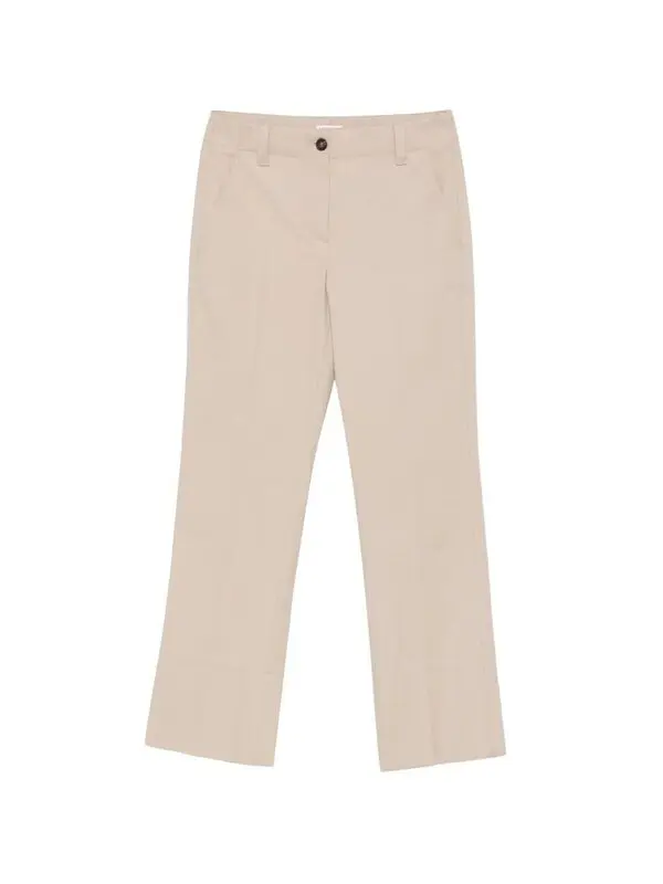 Brunello Cucinelli Cotton & Linen Trousers - Multicolor