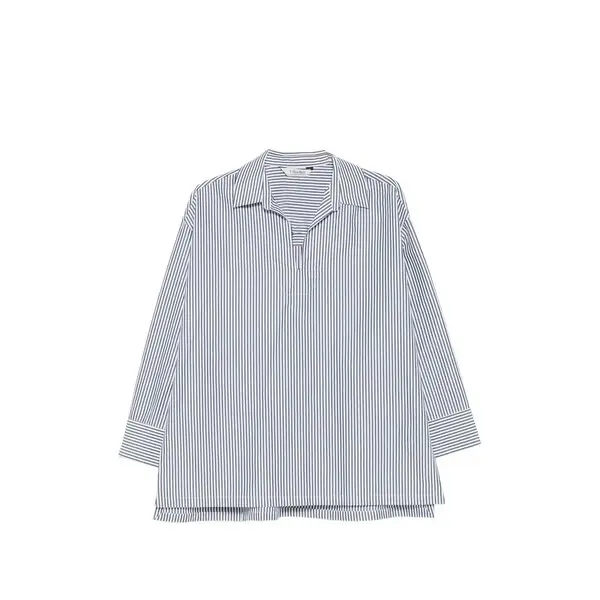 Max Mara Striped Cotton Shirt - Green