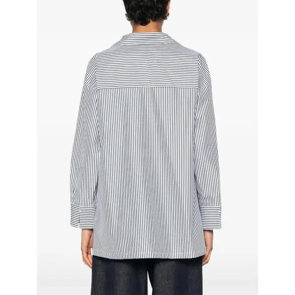Max Mara Striped Cotton Shirt - Green