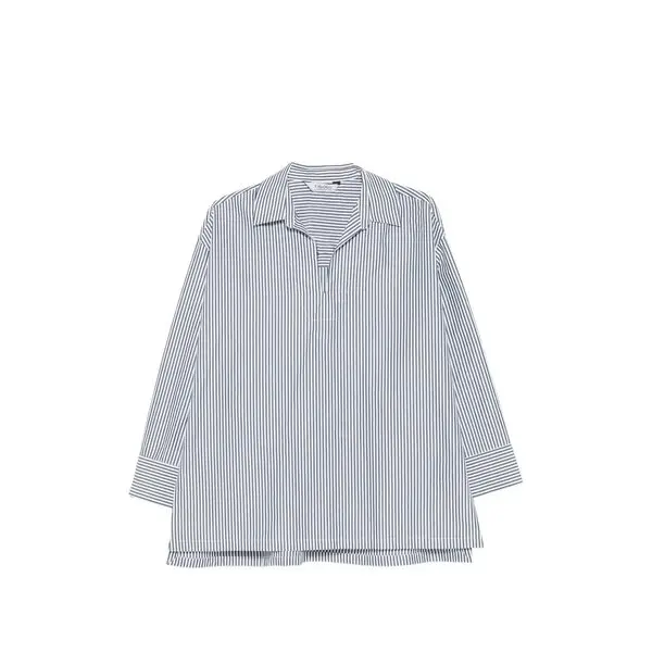 Max Mara Striped Cotton Shirt - Green