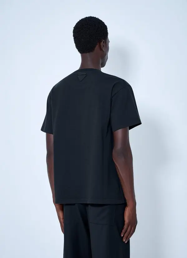 Prada Cotton Jersey T-shirt - Black