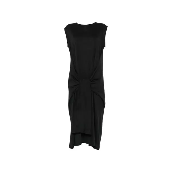 TOTEME Knotted Detail Sleeveless Day Dress - Black
