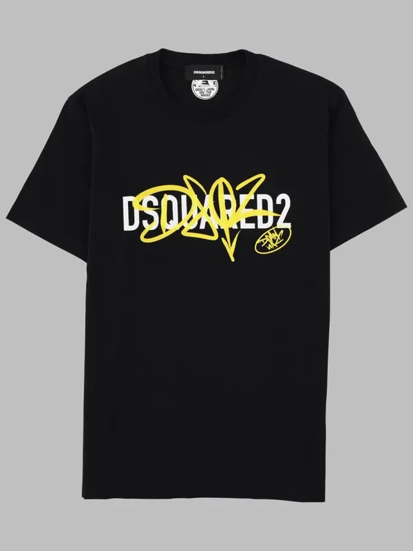 Dsquared2 T-shirt Con Stampa E Logo