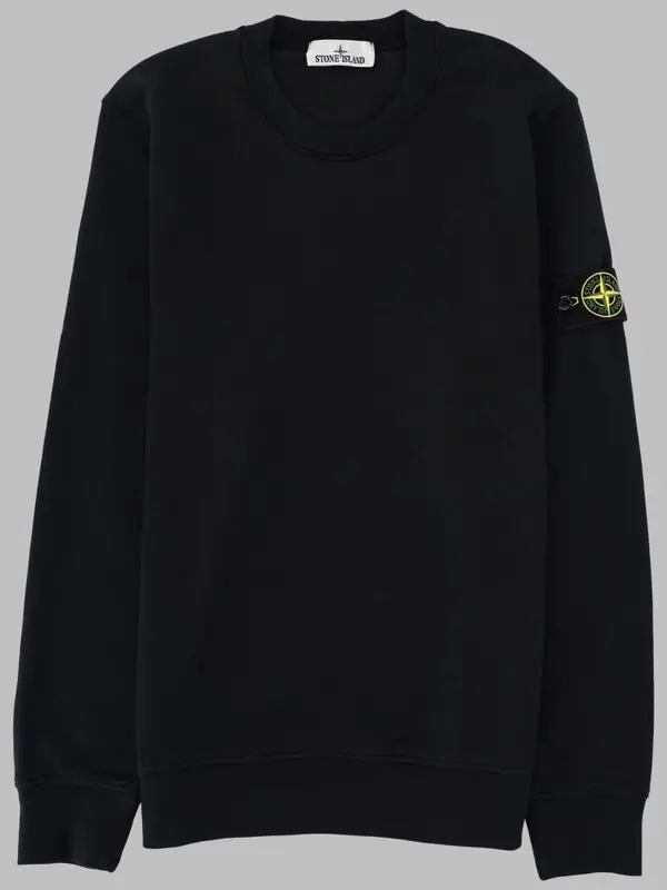 Stone Island Logo Patch Sweatshirt - Blue