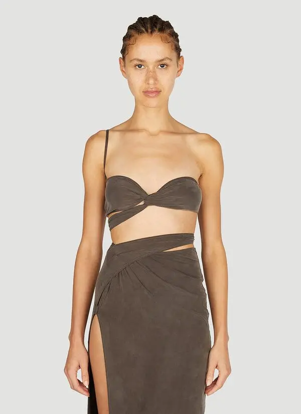 Jacquemus Le Bandeau Espelho Top - Brown