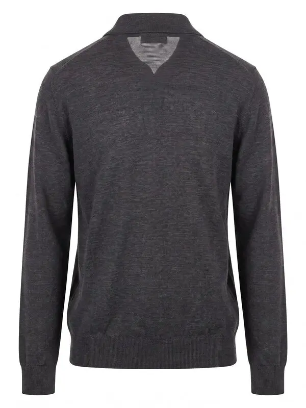 Brunello Cucinelli Wool Polo Neck Sweater - Multicolor