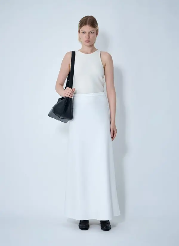 Max Mara Vernice Midi Skirt - White