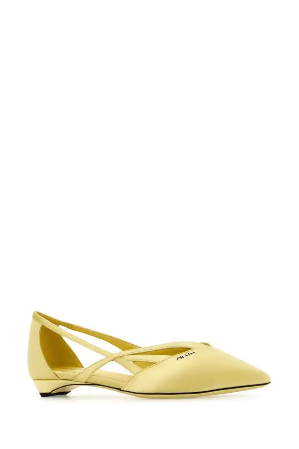 Prada Pastel Satin Ballerinas