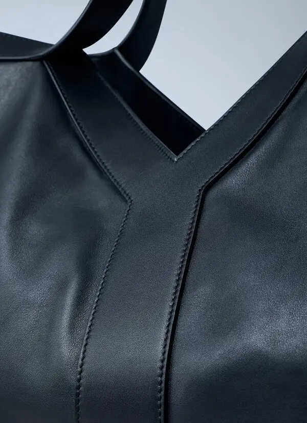 Saint Laurent Leather Tote Bag