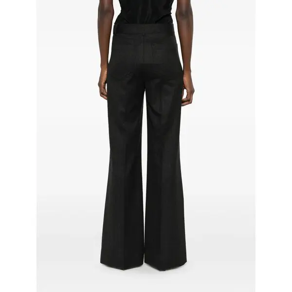 Victoria Beckham Grey Trousers Straight Trousers