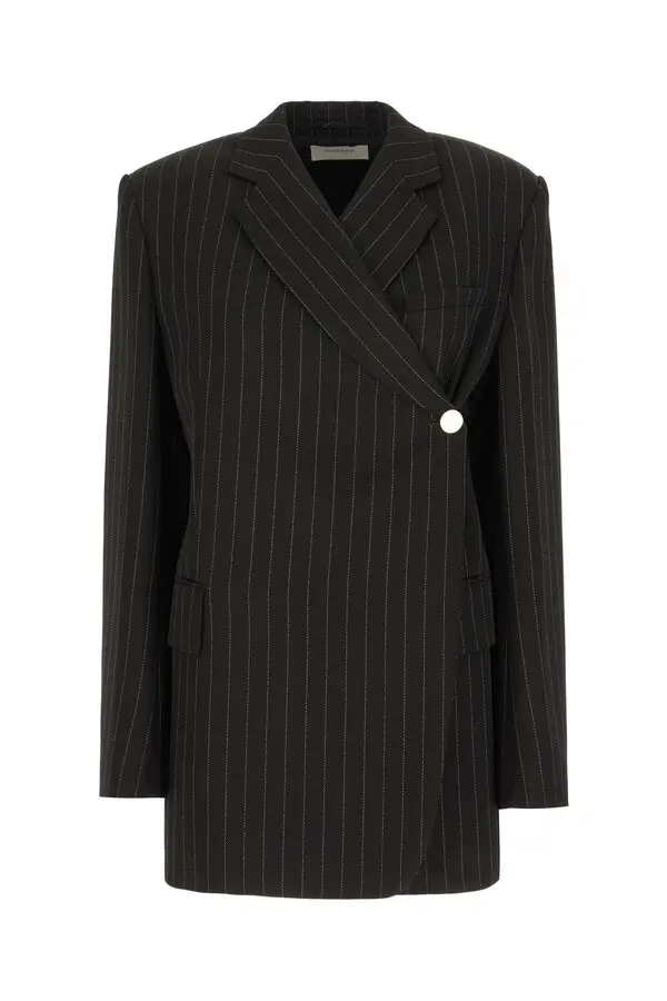 Sportmax Pinstripe Structured Blazer - Multicolor