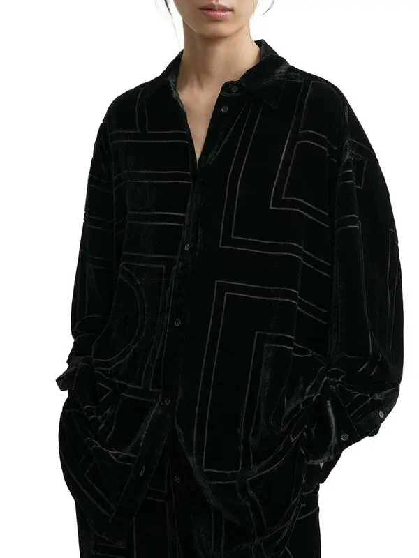 TOTEME Oversized Devoré Shirt