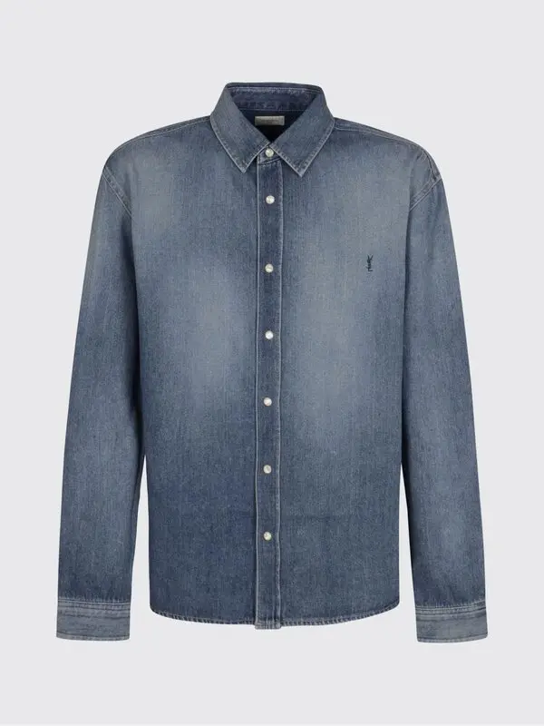 Saint Laurent Casual Cotton Denim Shirt