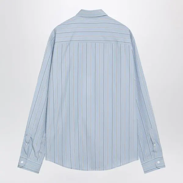 AMI Paris Light Striped De Coeur Shirt