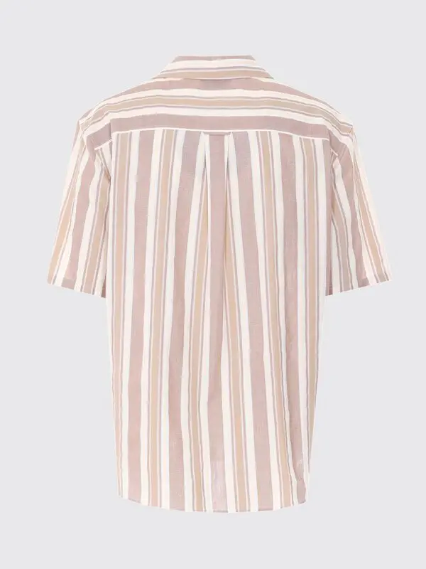 Saint Laurent Striped Cotton Shirt - Cream