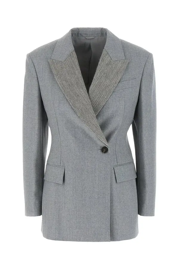 Brunello Cucinelli Tailored Wool Blazer - Multicolor