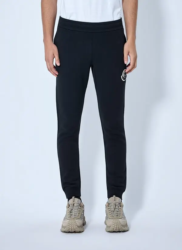 Moncler Logo Patch Joggers - Black